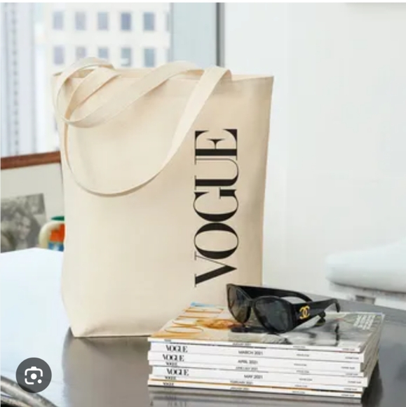 Vogue | Bags | Vogue Cream Tote Bag | Poshmark